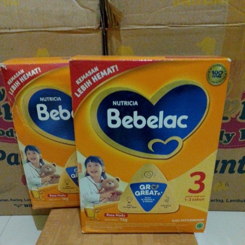 Jual BEBELAC 3 MADU/VANILA 1800gr agustus-september 2025 box rijek ...