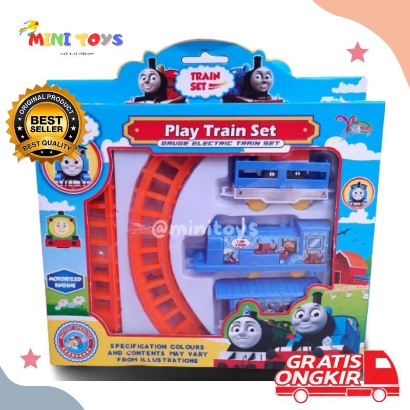 Jual Mainan Anak Rel Kereta Api Train Play Set 3 Gerbong | Shopee Indonesia