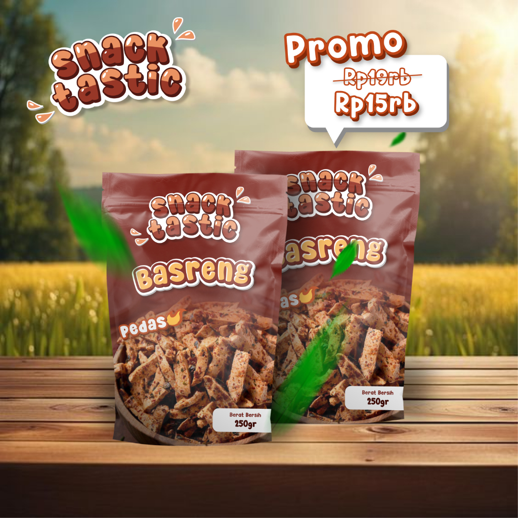 Jual Basreng Snacktastic | Bakso Goreng Rasa Pedas Balado 250gr ...
