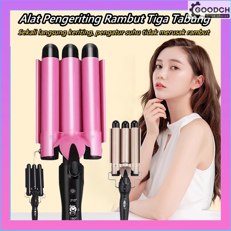 Jual GOODCH Keriting Rambut Dual Use Kering Basah Otomatis Hair Curler ...