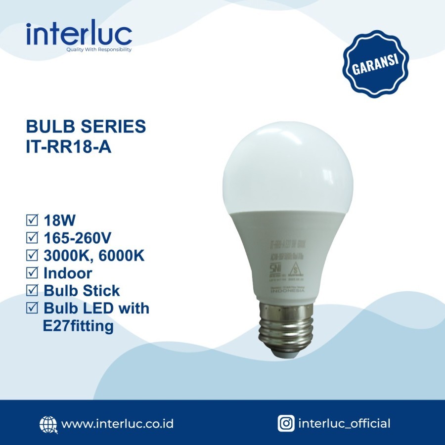 Jual LAMPU INTERLUC LED BULB A SERIES BOHLAM LED INTERLUC 5W 7W 11W 13W ...
