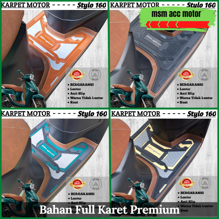 Jual Karpet Motor Honda Stylo 160 2024 2025 2026 Pijakan Kaki Karet Premium CIP | Shopee Indonesia