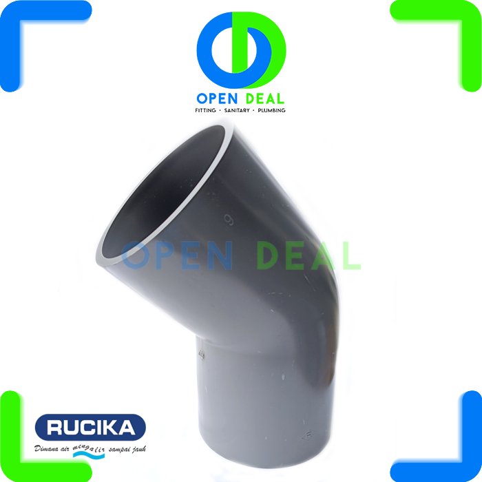 Jual Knie Aw 6" 45 Derajat RUCIKA / Elbow 6 inch 45 Degree / Knee RUCIKA | Shopee Indonesia