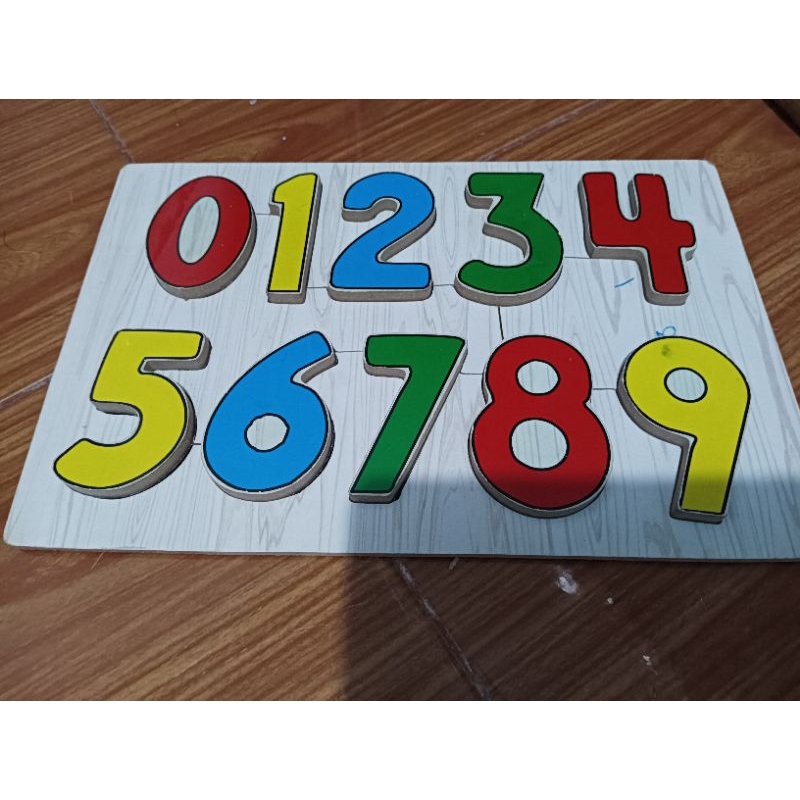 Jual puzzle angka kayu tebal pizza hewan huruf | Shopee Indonesia