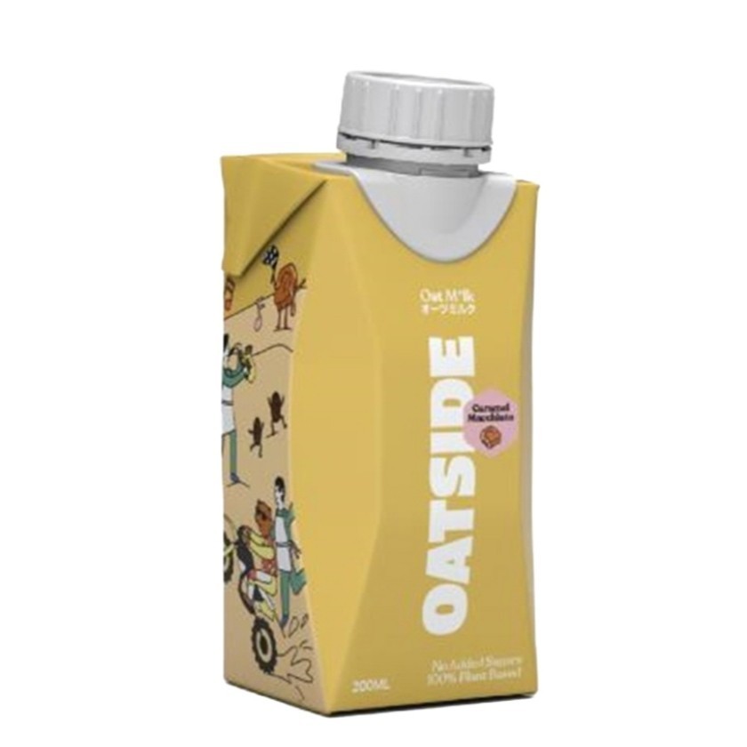 Jual Oatside Oat Milk Caramel Macchiato With Caps ( TUTUP ) 200 Ml ...