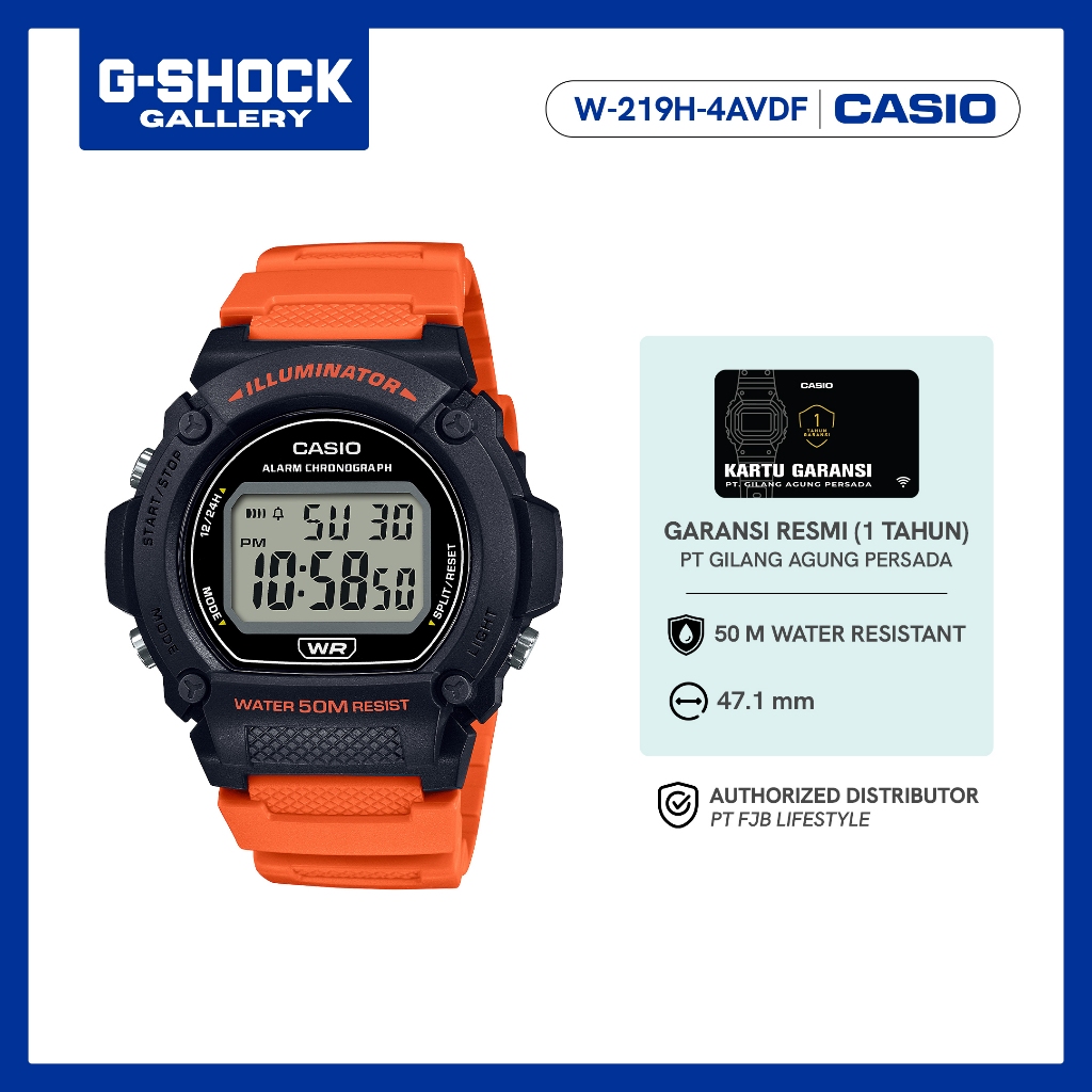 Jual Casio Jam Tangan Pria Digital Original W-219H-4AVDF | Shopee Indonesia