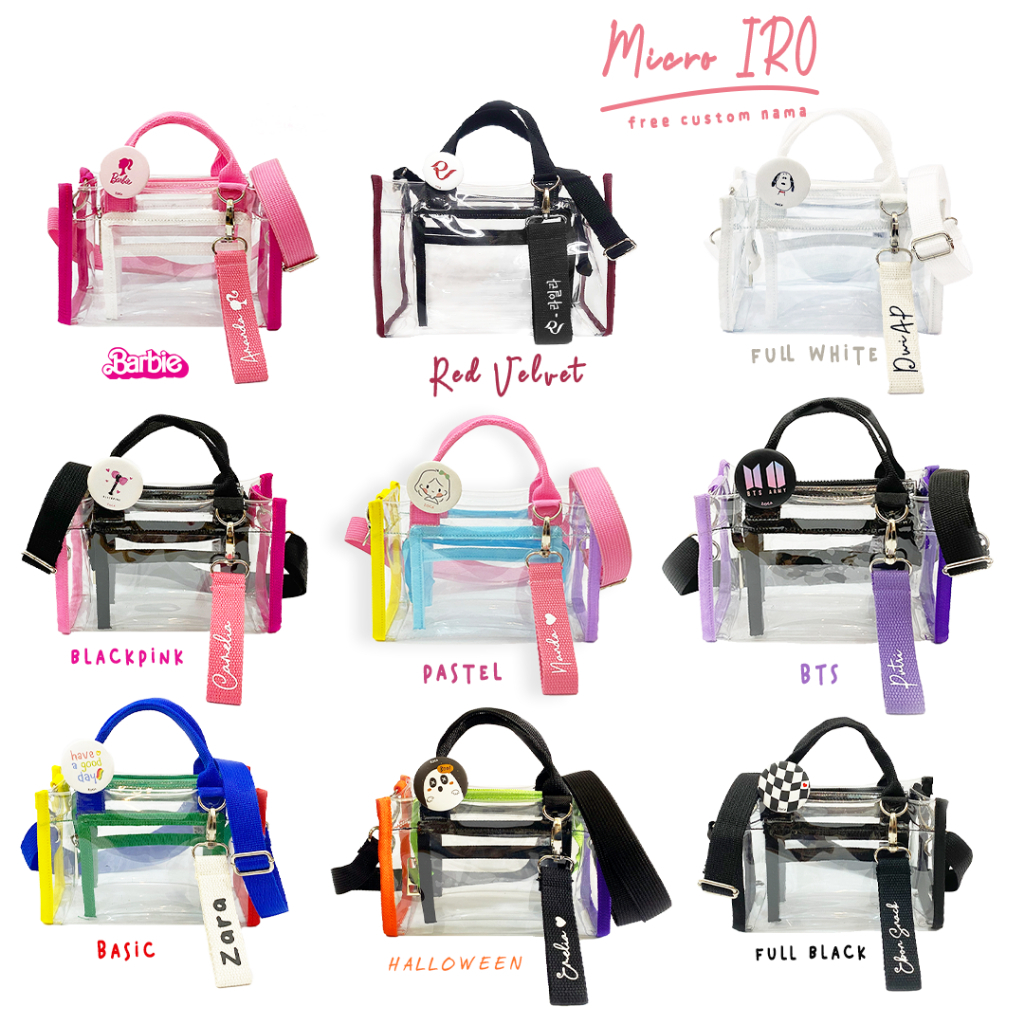 Jual ZOCA PVC MICRO IRO (KECIL) / SLING BAG (FREE CUSTOM NAMA) / TAS ...