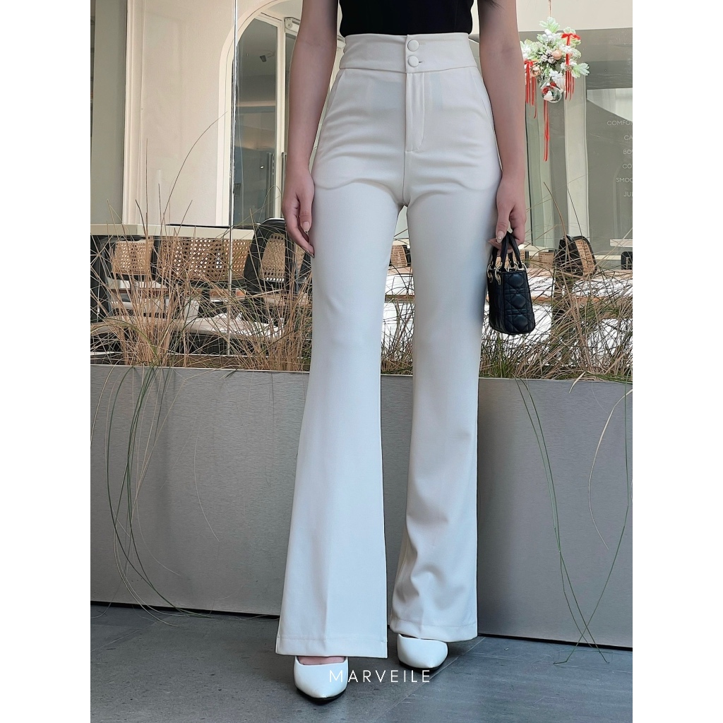 Jual [ Marveile ] Rory Cutbray Highwaist Pants / Cutbray Pants Wanita ...