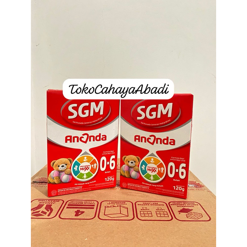 Jual SUSU SGM ANANDA 0-6 BULAN / 6-12 BULAN 120gr (KEMASAN EKONOMIS) | Shopee Indonesia