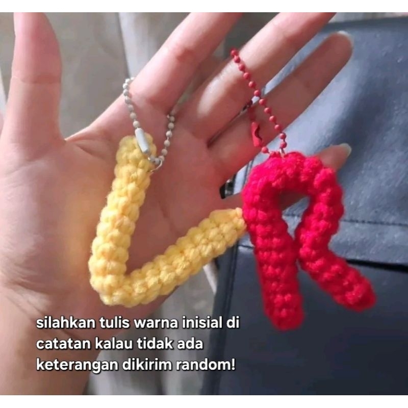 Jual Letter crochet | Rajut Inisial huruf | +add initial | Shopee Indonesia