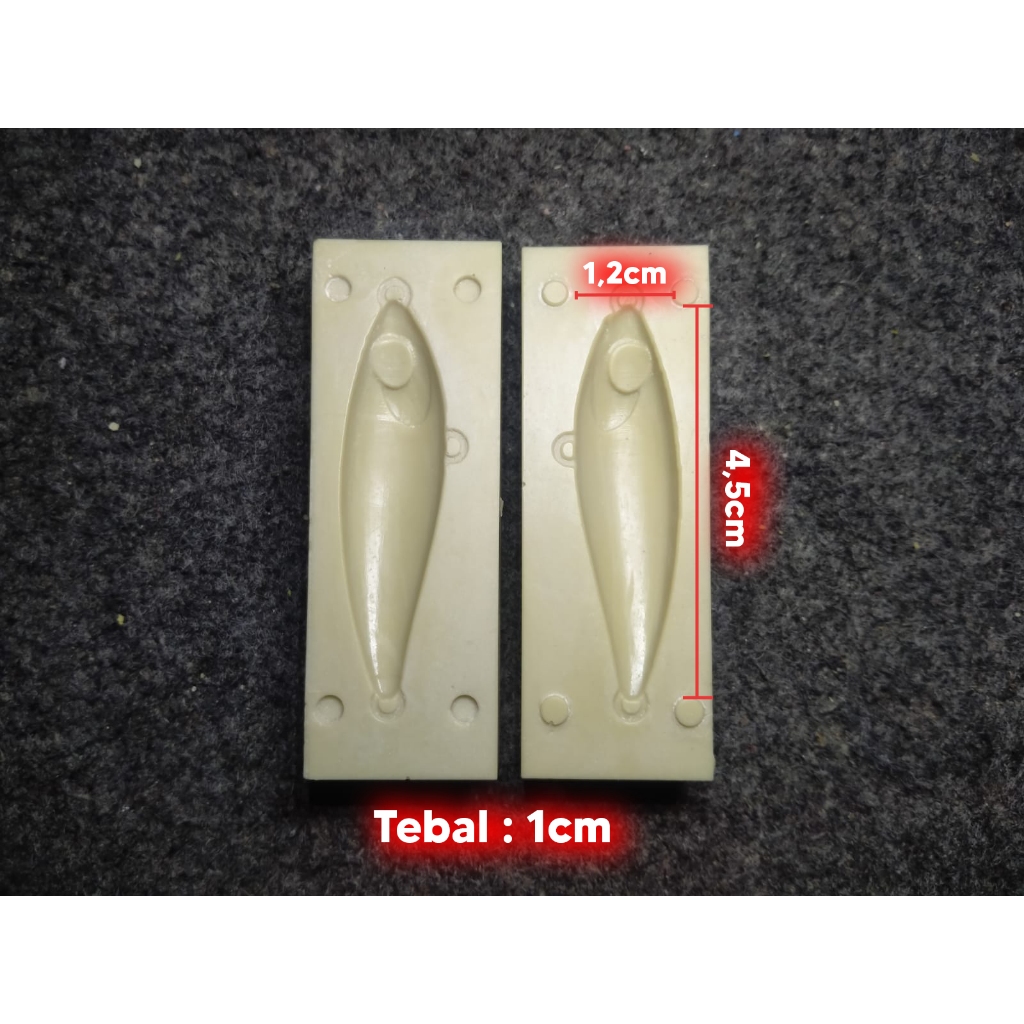 Jual Molding Cetakan Lure Swimmer / Swim Bait Sinking Casting Variasi ...