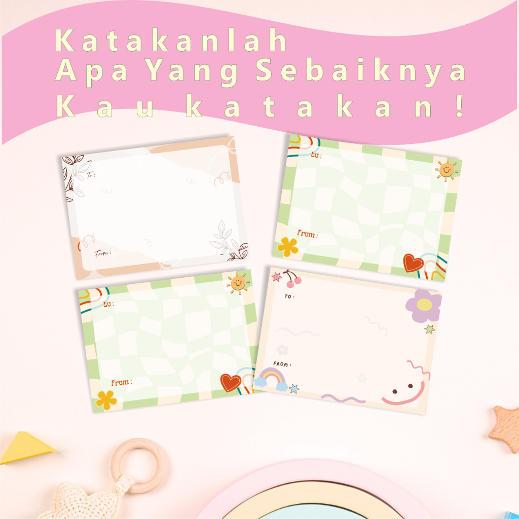 Jual Kartu Ucapan / Write Able Greeting Cards / Kartu Ucapan Polos ...