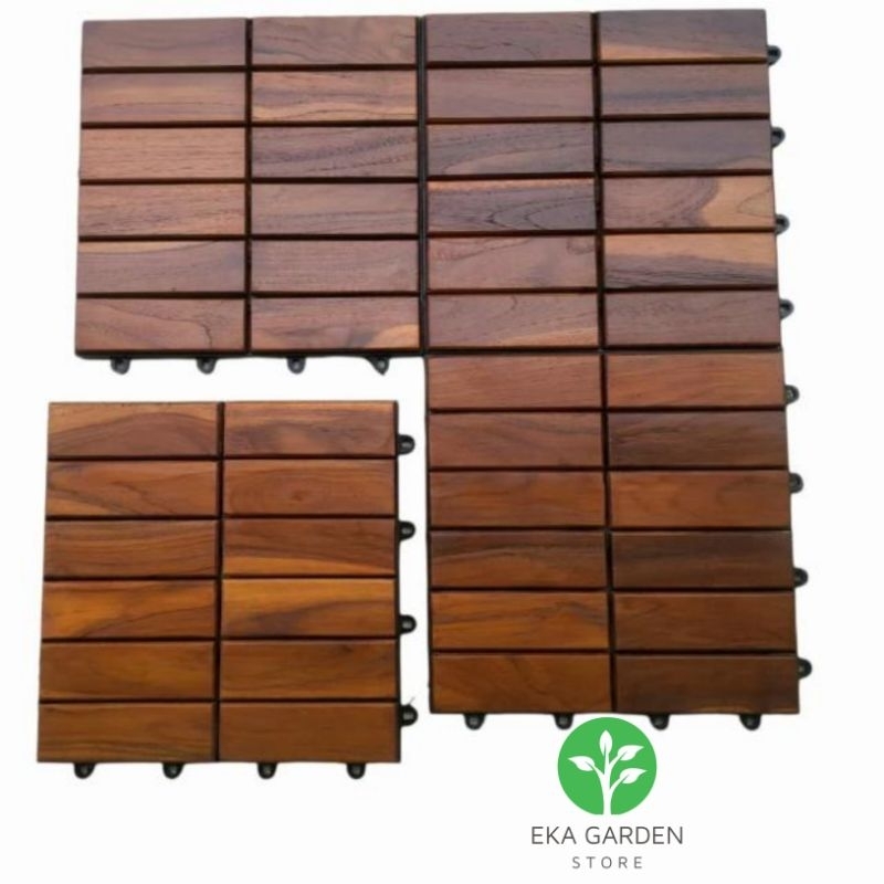 Jual Lantai Kayu Decking Tile Ubin Kayu Jati Belanda, Hiasan Lantai ...