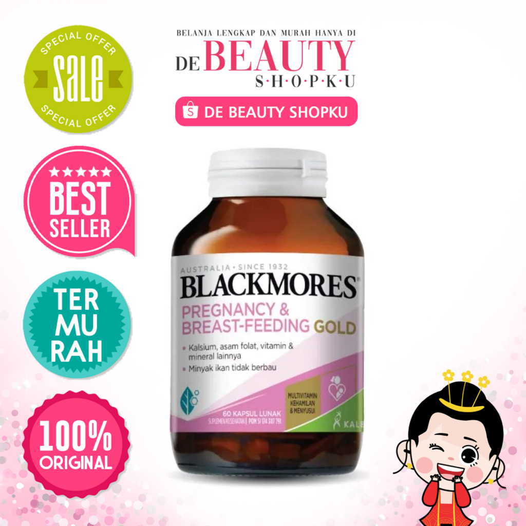 Jual Blackmores Pregnancy & Breast-Feeding Gold 60's (exp.04/26 ...