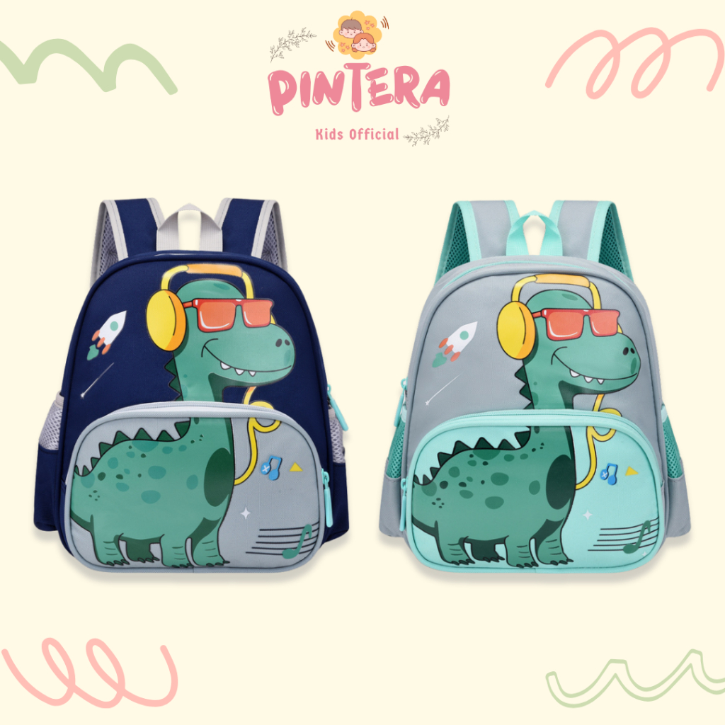 Jual Pintera - Tas Sekolah Anak Laki - Laki PAUD Ransel Dinosaurus ...