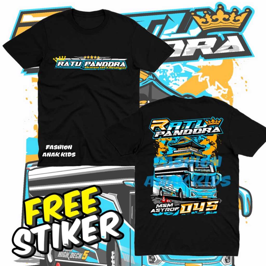 Jual (FREE STIKER) BAJU KAOS ANAK BUS/BUSMANIA RATU PANDORA JETBUS 5 ...