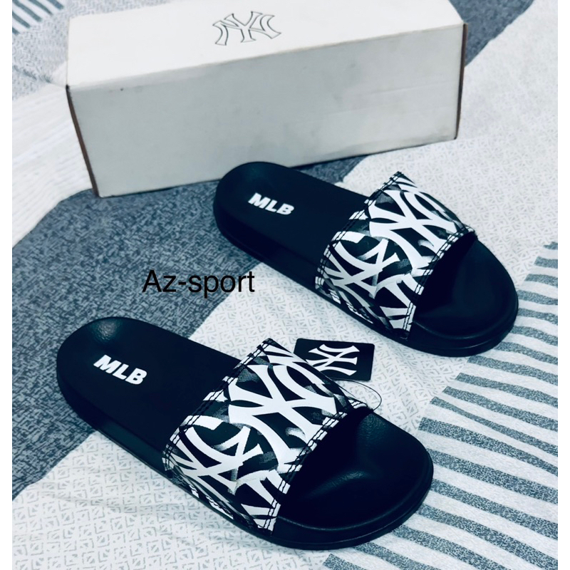 Jual SANDAL SLOP NY mlb || sandal slip-on pria&wania KUALITAS PREMIUM ...