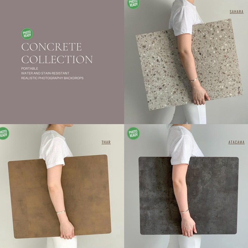 Jual Bagus Dipakai CONCRETE COLLECTION ALAS FOTO BOARD PHOTOREADY A2 ...