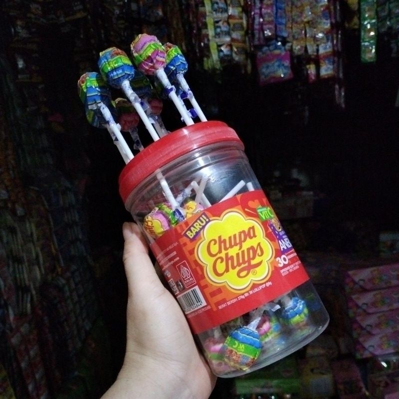 Jual Chupa chups 30 assorted flavour lollipops ANEKA RASA | Shopee ...