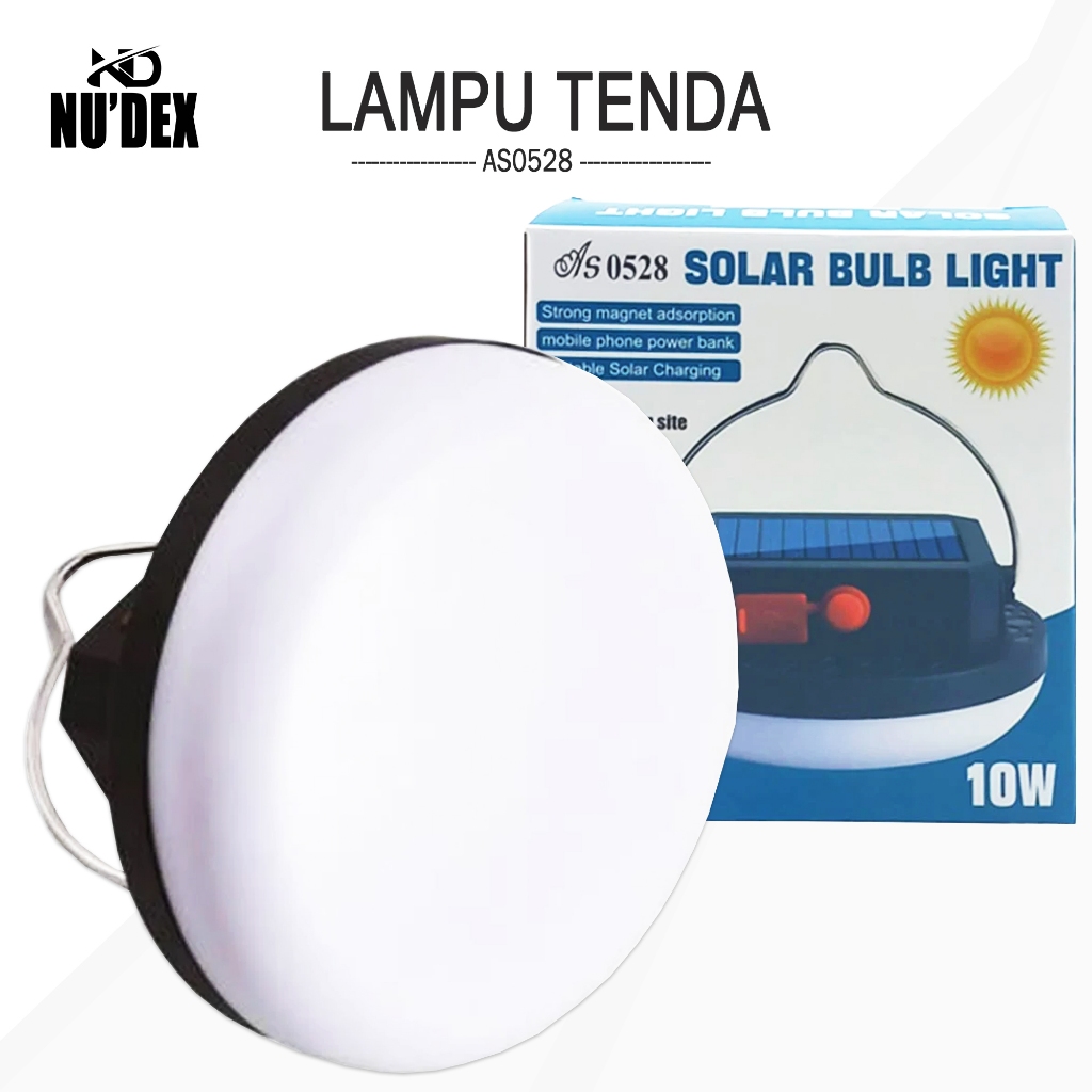 Jual lampu solar power bank AS 0528 lampu tenda emergency lamp tent camping | Shopee Indonesia