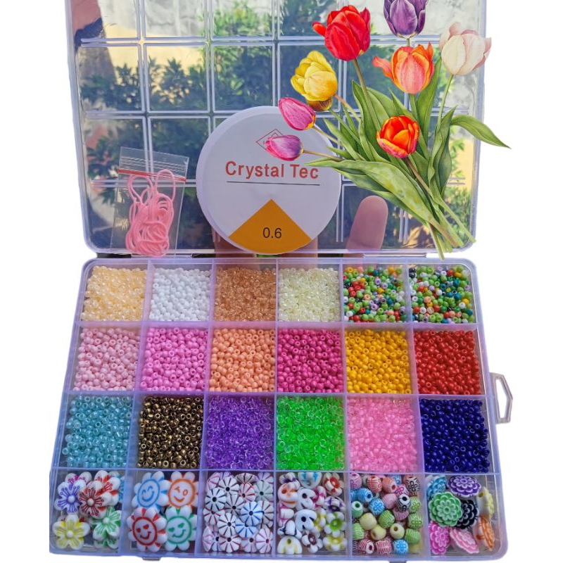 Jual Ready Manik-Manik Pasir Ukuran 3Mm Manik Mo Te Payet 24 Macam ...