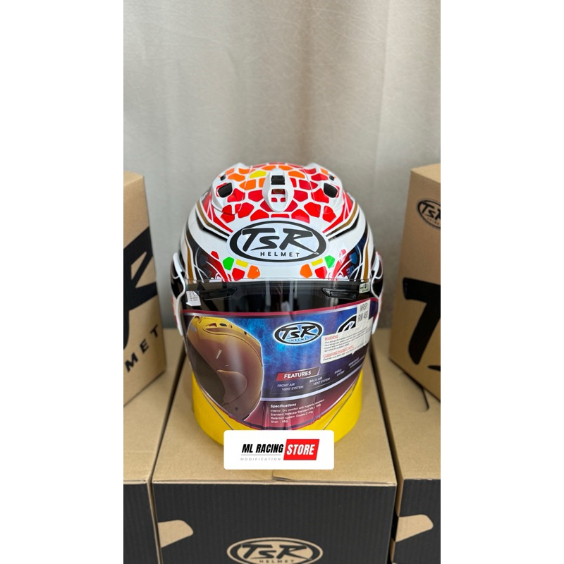 Jual HELM/HELMET TSR VZRAM 5 MOTIF NAKAGAMI GP2 -HALFFACE HELM | Shopee ...