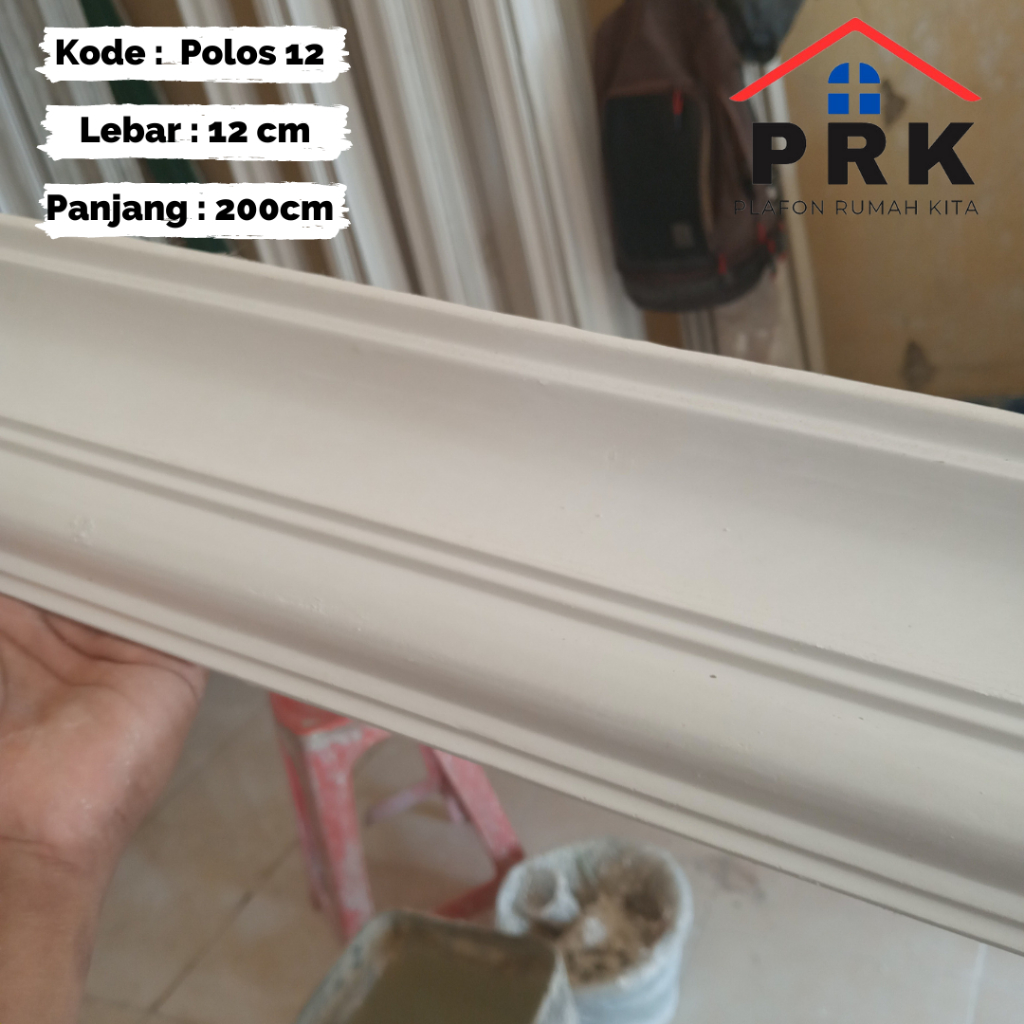Jual Lis List Gypsum Gipsum Motif (MINIMALIS) Polos lebar 12cm Plafon ...