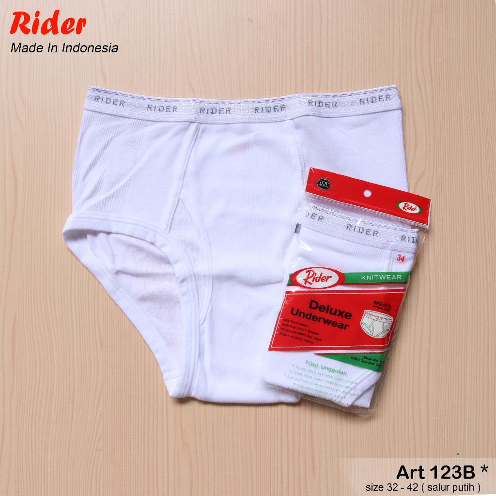 Jual CD Rider 125 B Salur | Rider Classic Celana Dalam Pria R125B Putih ...