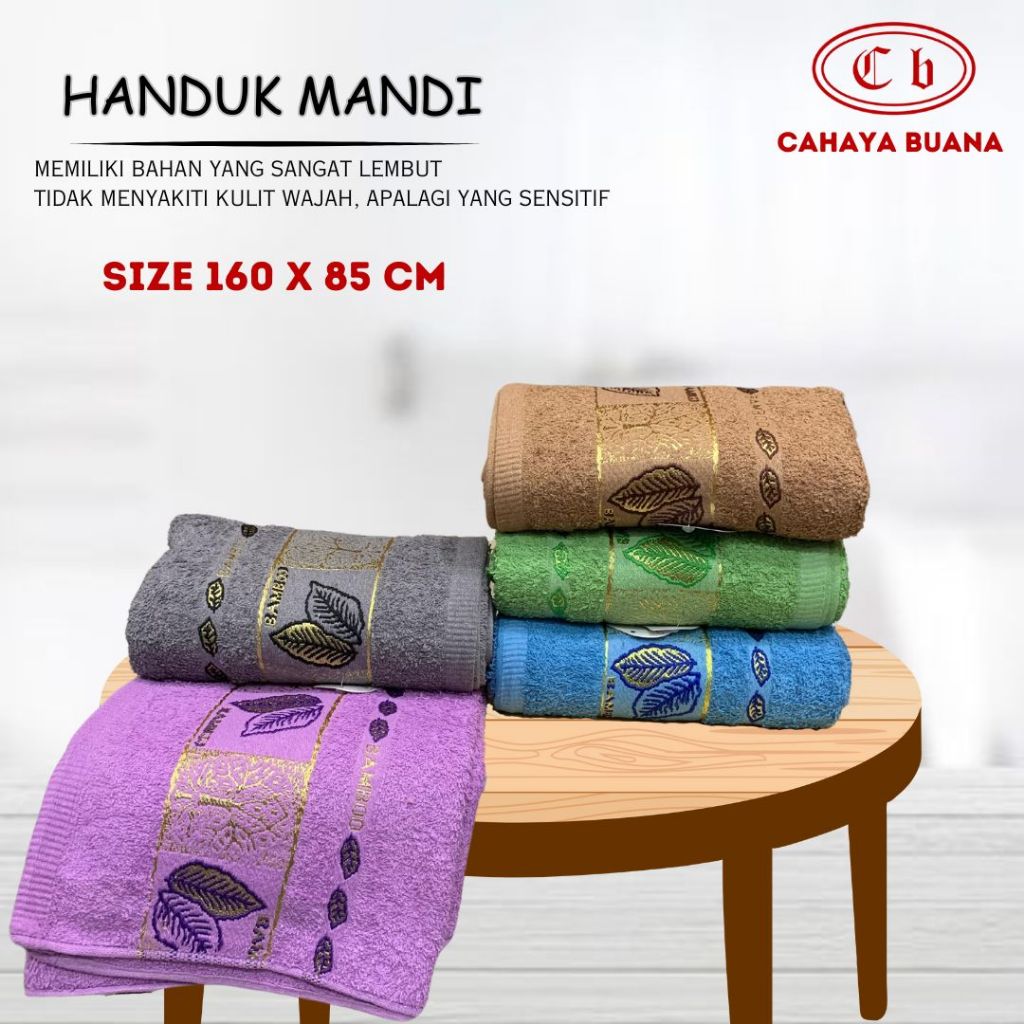Jual Handuk Mandi Katun Dewasa Jumbo Tebal Merk Lexi Ukuran 160 cm x 85 ...
