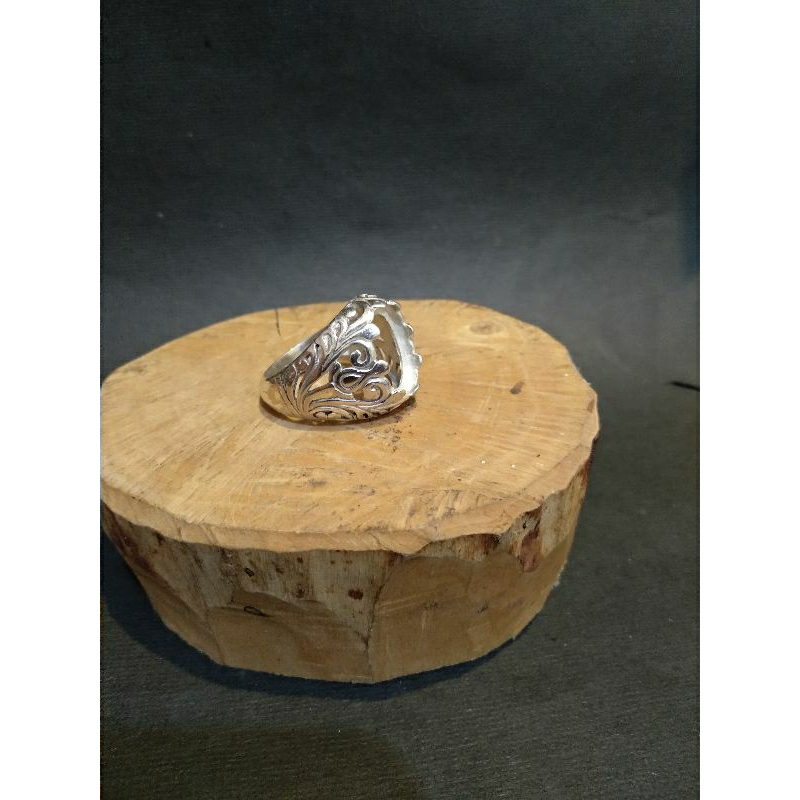 Jual Cincin / emban / ring perak bali 11 x 14 mm | Shopee Indonesia