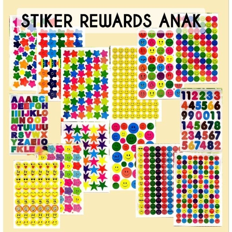 Jual STIKER REWARD ANAK / REWARD STICKER / STICKER REWARD ANAK / STIKER ...