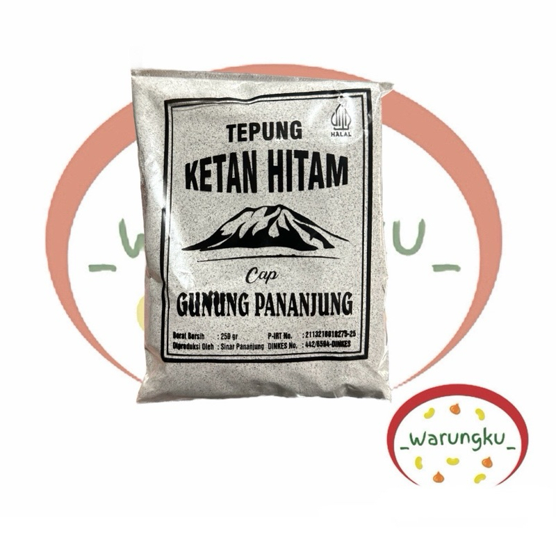 Jual Tepung Ketan Hitam Asli Cap GUNUNG PANANJUNG 250gr | Shopee Indonesia