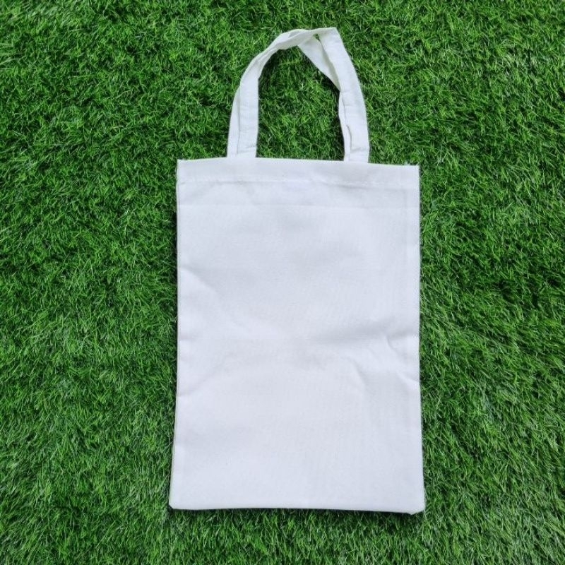 Jual Tas blacu / tote bag putih polos ecoprint / tote bag lukis 25x35 cm | Shopee Indonesia