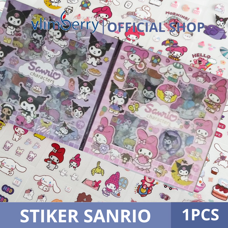 Jual 200 Lembar Sticker Karakter Lucu Sario Bts Blacpink 2D | Shopee ...