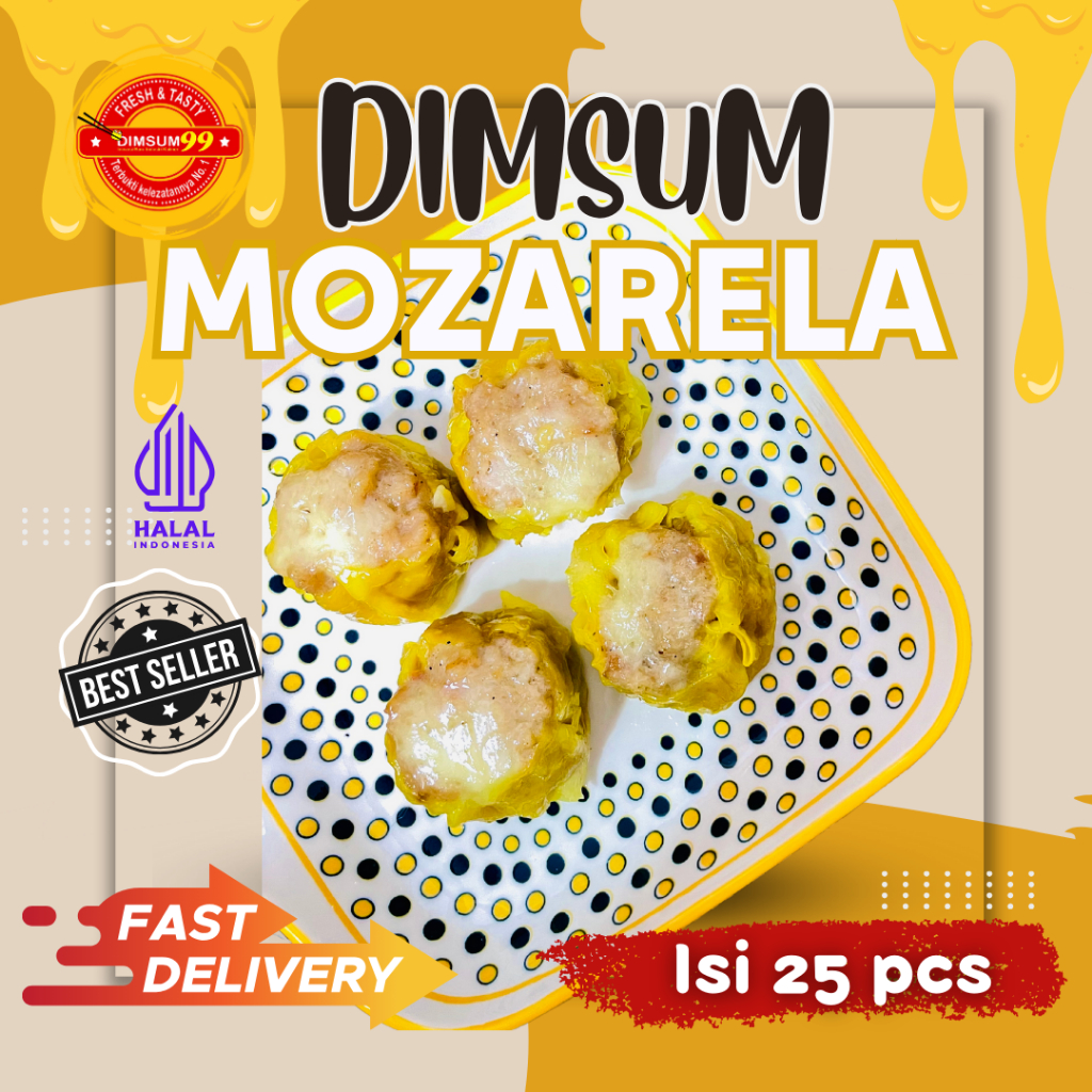 Jual Dimsum Ayam Mozzarella Frozen Food isi 25 pcs Free Saos Merah ...
