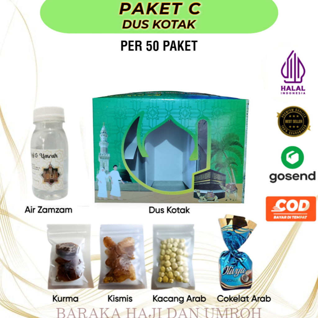 Jual Paket Oleh-Oleh Haji dan Umroh paket dus kotak / Hampers - PAKET C ...