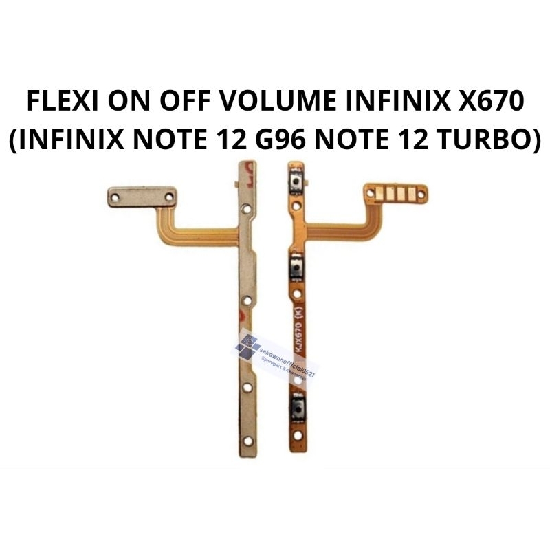 Jual FLEXIBEL ON OFF VOLUME INFINIX X670 (INFINIX NOTE 12 G96 NOTE 12 ...