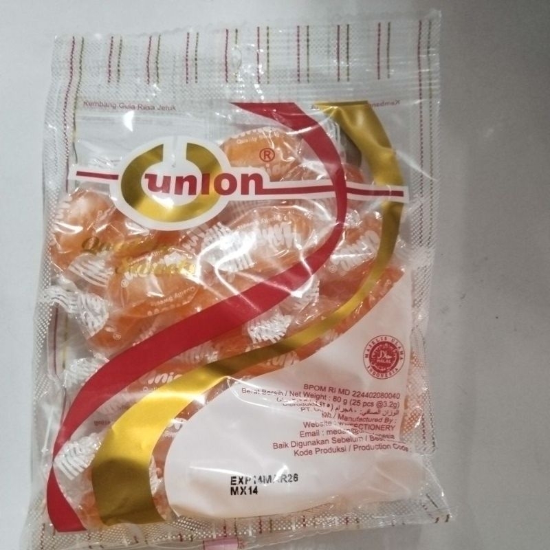 Jual permen union rasa jeruk 25 butir/80 gr | Shopee Indonesia
