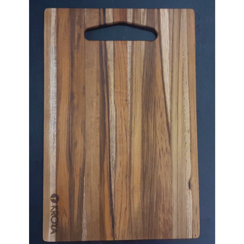 Jual Kroya Solid Teak Slim Edge Grain Sap Cutting Board CS0801 | Shopee Indonesia