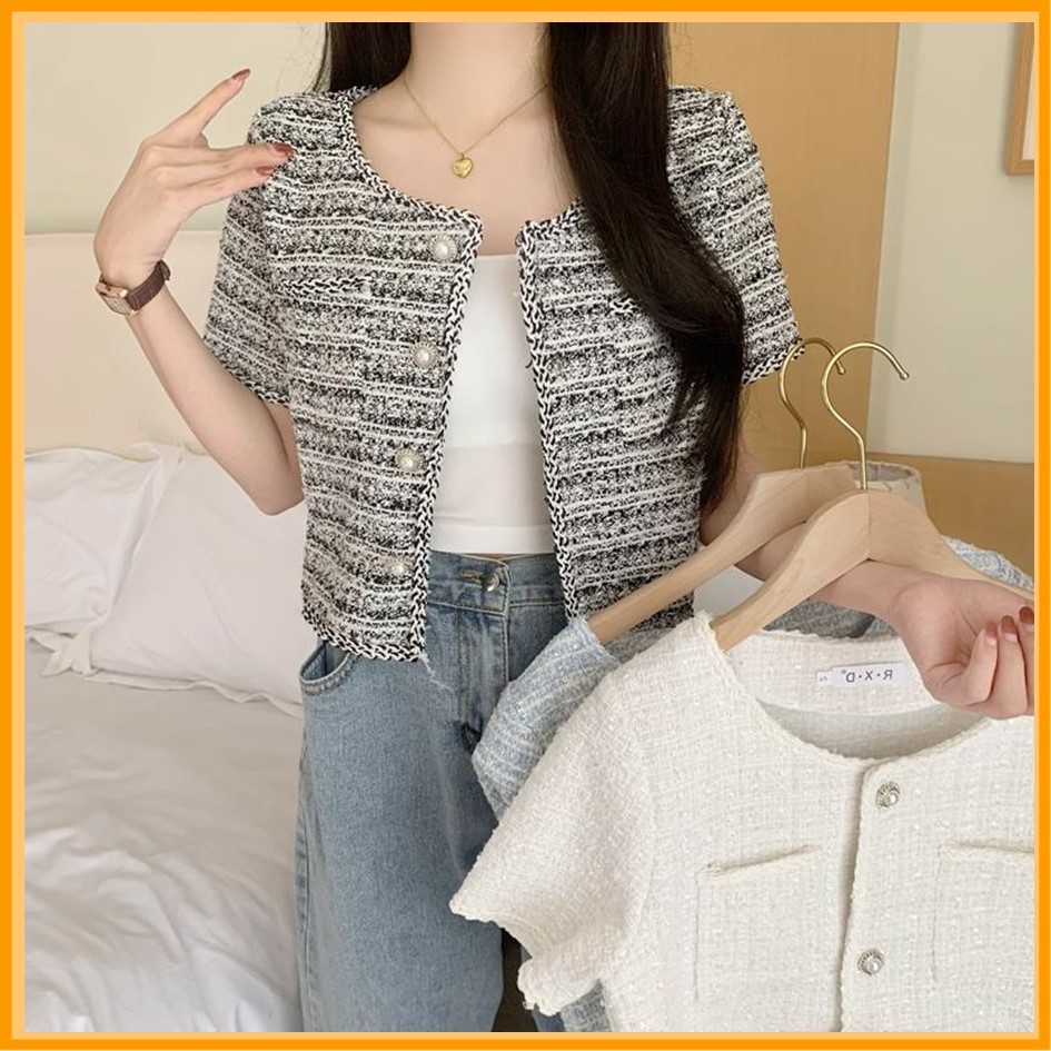 Jual AJW Atasan Wanita Korean Style Retro Knit Premium WCU | Cardigan Retro Korean Style ...