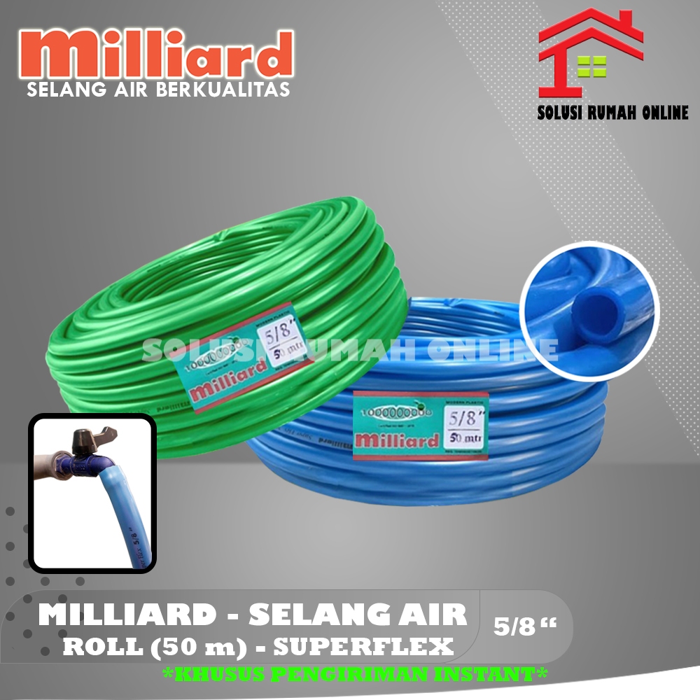 Jual Selang Air MILLIARD ROLL Harga Per 50 meter DOF – SUPERFLEX 1/2 5/8 3/4 1 inch / inchi ...