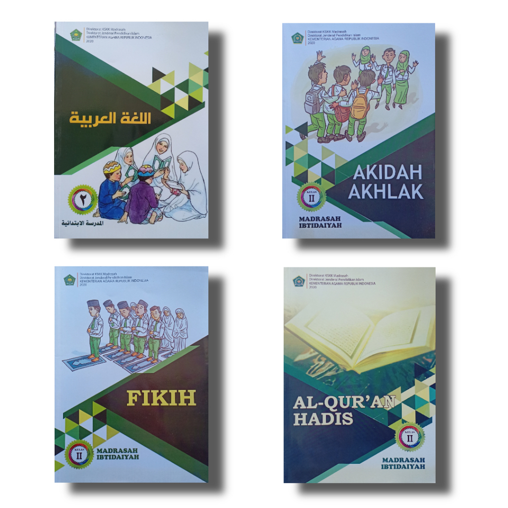 Jual Buku Madrasah Ibtidaiyah Kelas 2 MI Kemenag Akidah Akhlak Fikih Bahasa Arab Al Quran Hadis ...