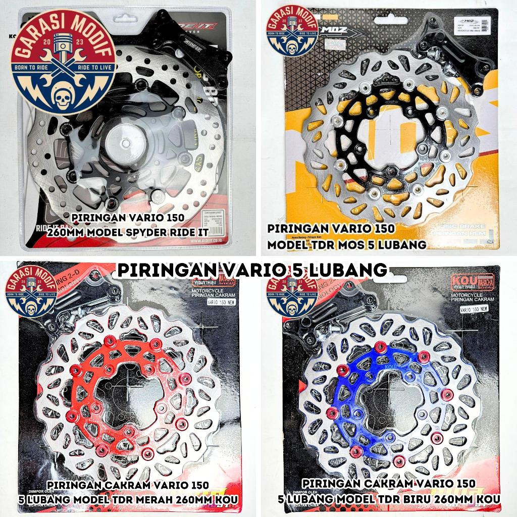 Jual Piringan Cakram Vario 125 150 New Lobang 5 260mm | Shopee Indonesia
