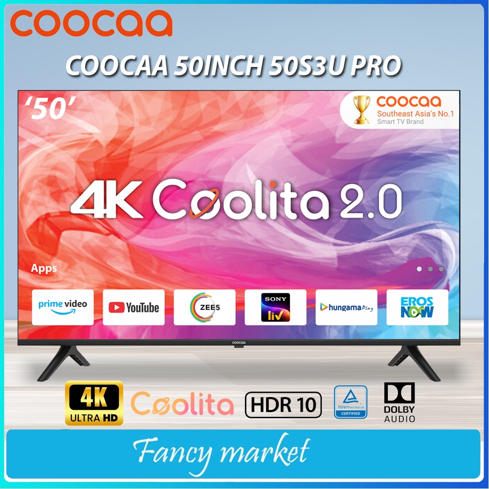 Jual SMART TV 4K UHD TV COOCAA 50 INCH 50S3U PRO Digital TV Youtube | Shopee Indonesia