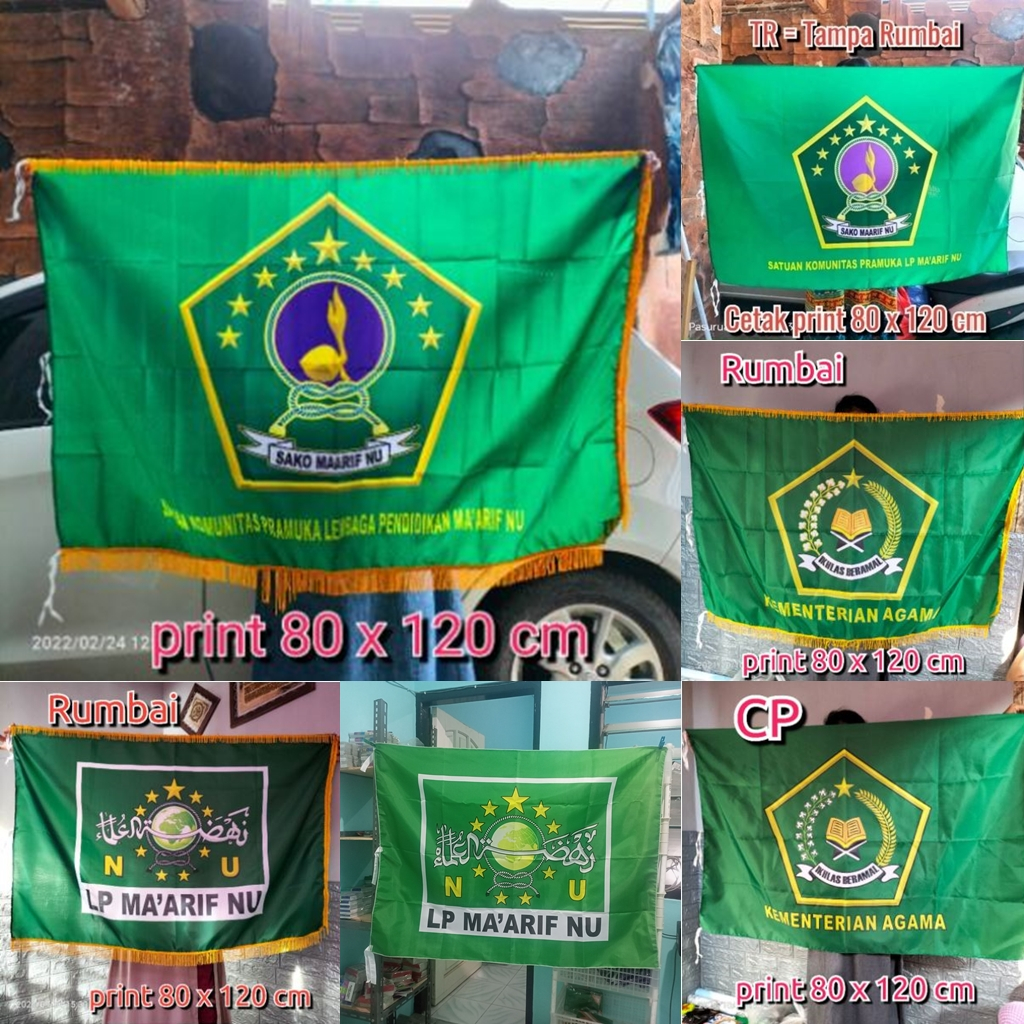 Jual bendera sakoma sako Lp Ma'arif Maarif kemenag depag | Shopee Indonesia