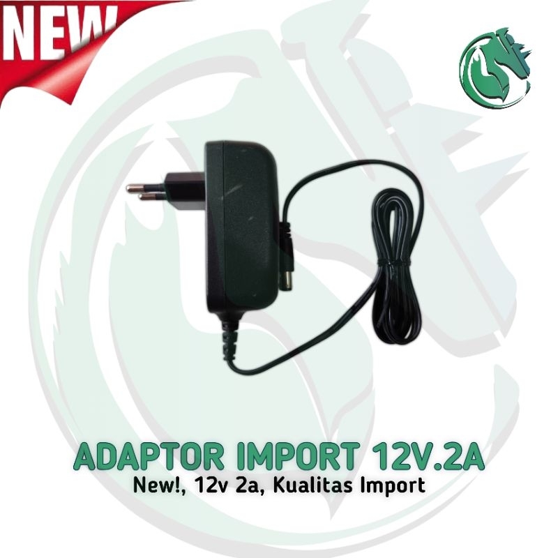 Jual NEW!!! ADAPTOR IMPORT 12 VOLT 2 AMPERE CCTV MODEM ROUTER | Shopee ...