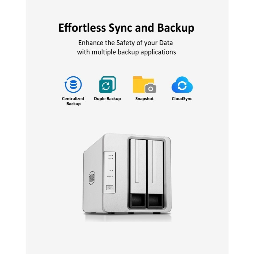 Jual NAS TerraMaster F2-423 ram 4GB - 20TB 16TB 12TB 8TB 0TB - 2Bay ...