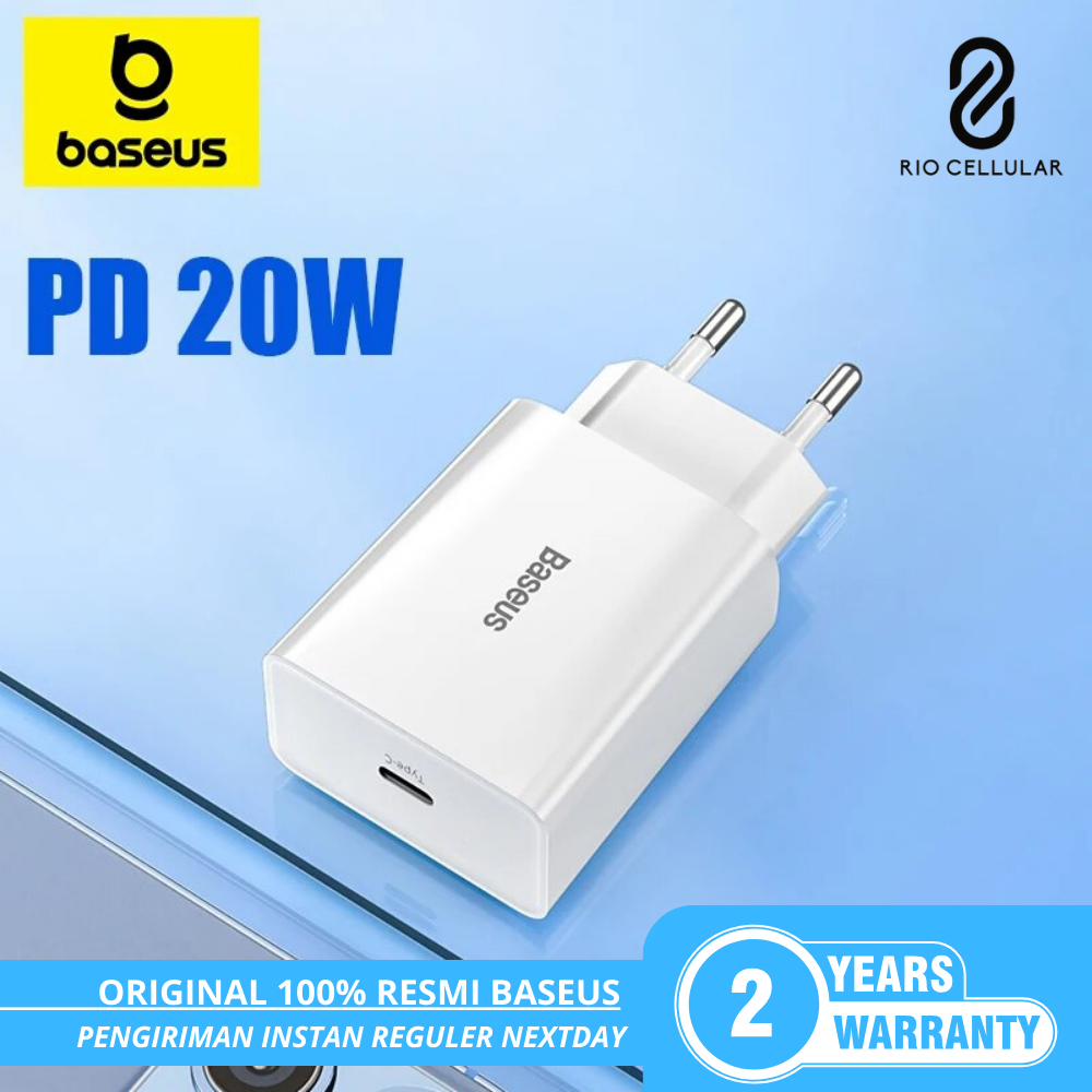 Jual BASEUS ADAPTER 20W PD FAST CHARGING MINI & COMPACT USB TYPE C PORT ...
