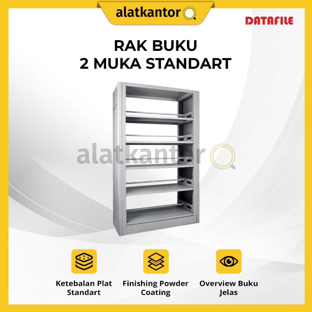 Jual Datafile Rak Buku 2 Muka Standard Besi | Shopee Indonesia