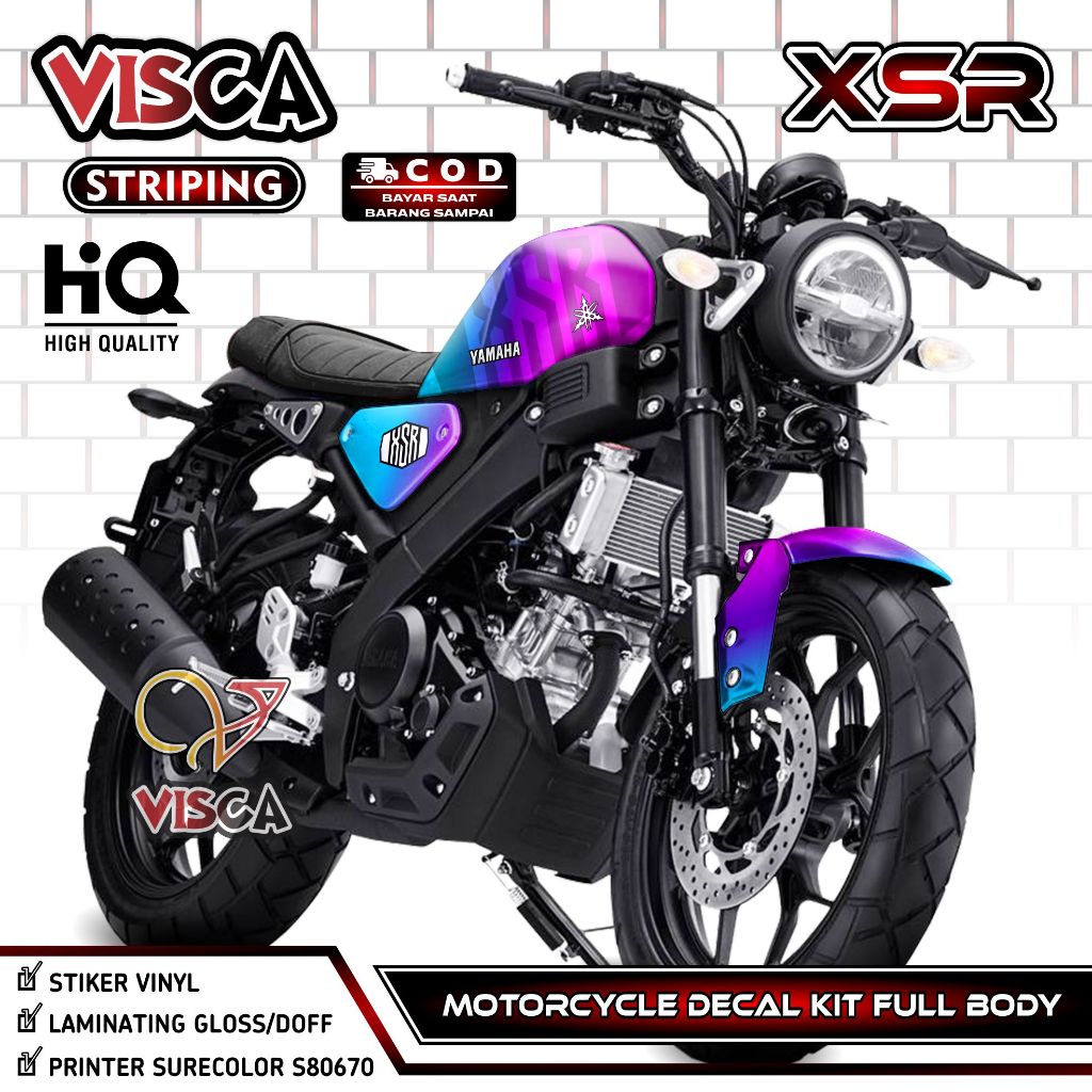 Jual Decal XSR 155 Full Body - Stiker Motor Yamaha XSR 155 Fullbody ...